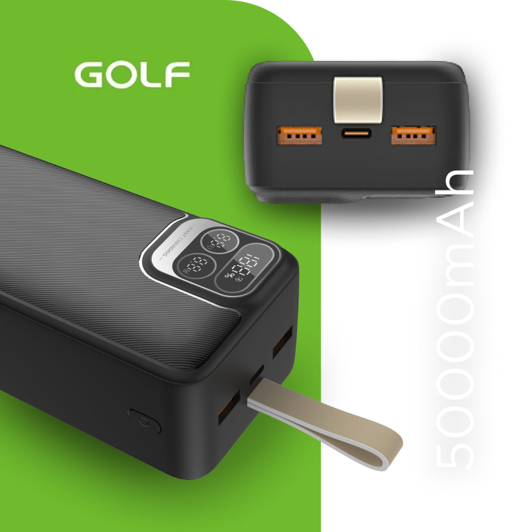 Power Bank Golf P55 50000mah (PD20W+QC22.5W) Black купить в Киеве ...