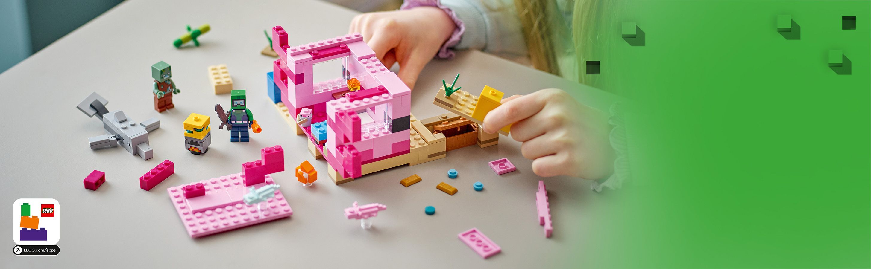 Конструктор LEGO Minecraft 21247 Дом-Аксолотль на 242 детали | лего ...