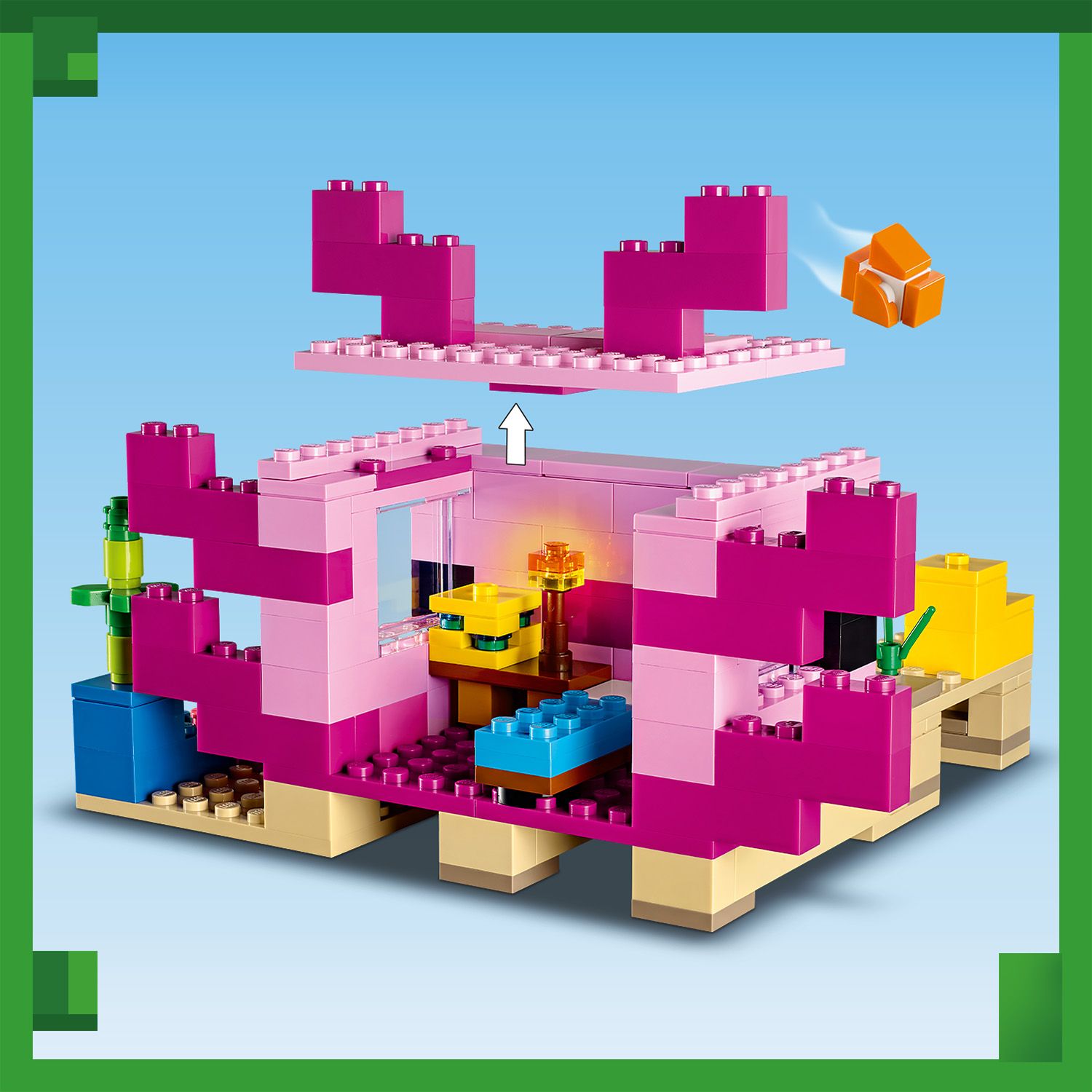 Конструктор LEGO Minecraft 21247 Дом-Аксолотль на 242 детали | лего ...