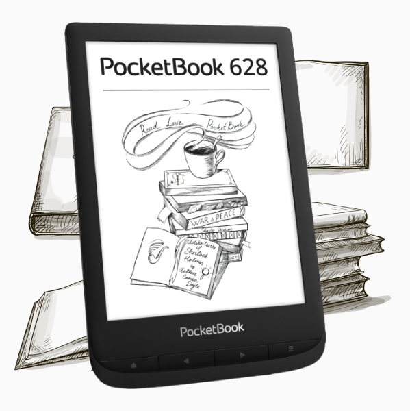 Электронная Книга PocketBook 628 Touch Lux 5 Ink Black — в Категории ...