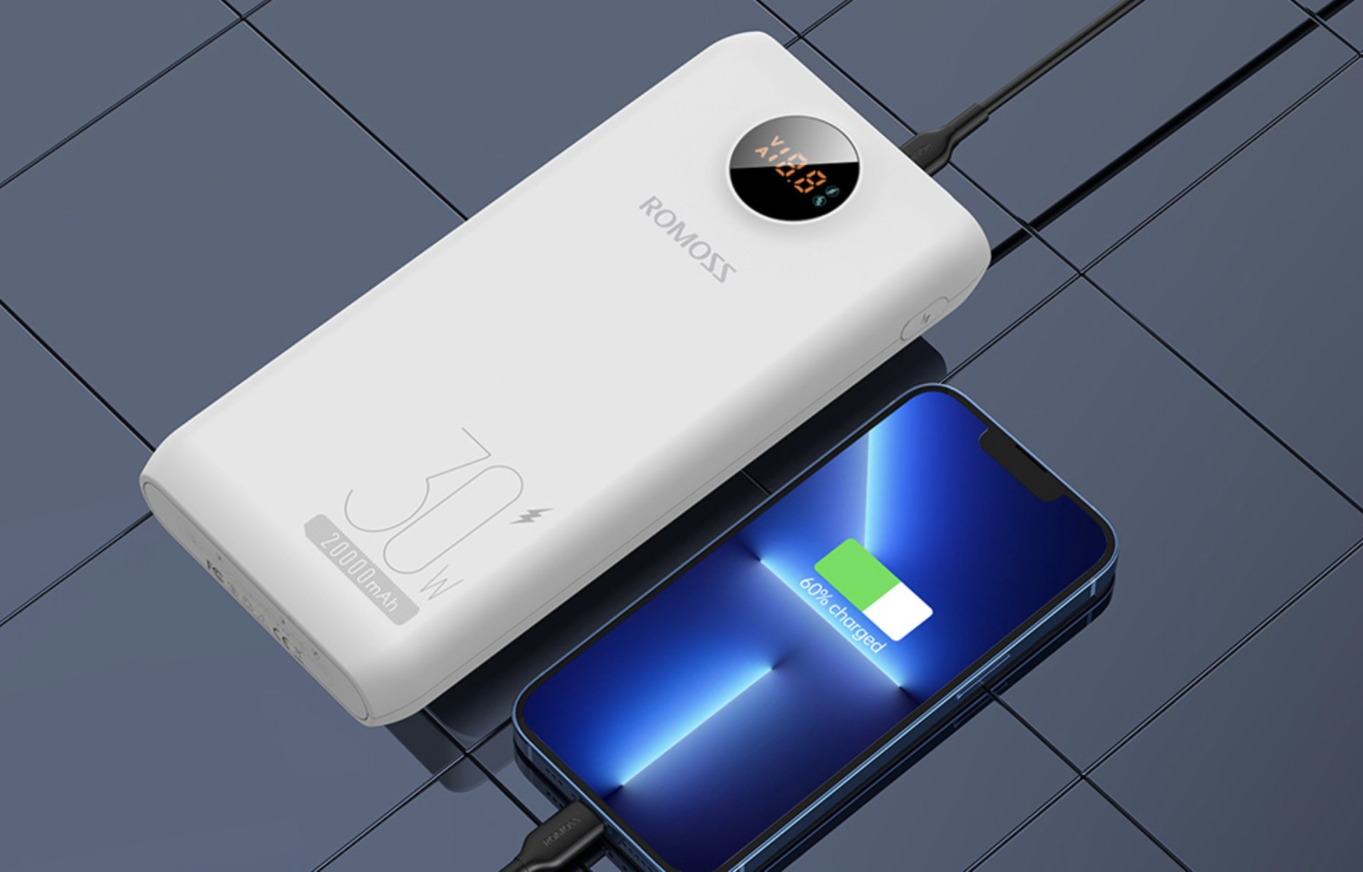Power Bank Romoss 20000mAh SW20SPro 30W (PSW20-392-1133H) білий, ціна ...