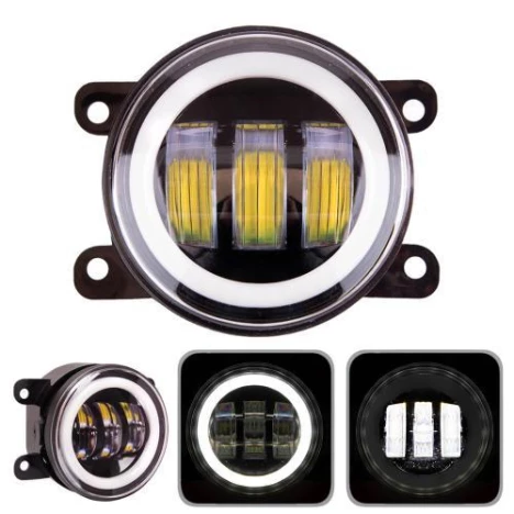 Дополнительные противотуманные фары ПТФ туманки на Renault Duster LD ...
