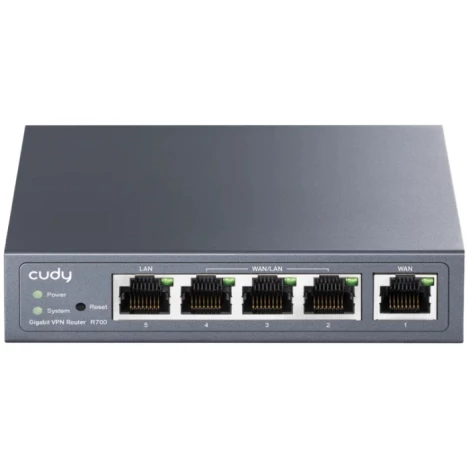 Маршрутизатор Cudy R700, Gigabit Multi-WAN VPN Router Grey (R700_EU_V1 ...