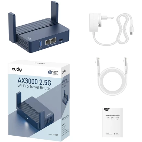 Маршрутизатор Cudy TR3000, AX3000 2.5G Wi-Fi 6 Router with USB купить в ...