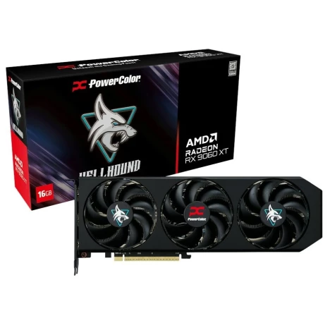 Видеокарта AMD Radeon RX 9060 XT 16 GB GDDR6 Hellhound PowerColor 10302 ...