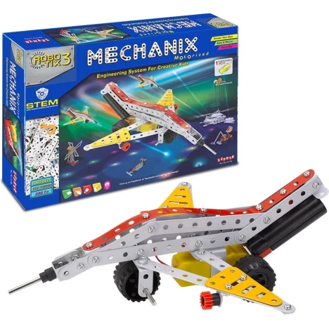 Металевий конструктор з електромотором Zephyr "ROBOTIX" №2 (166 елм./8 моделей) (1063) купити в ...