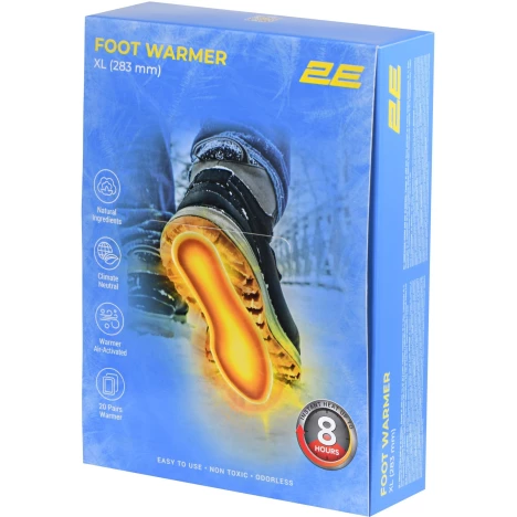 Хімічна грілка для ніг 2E р XL (283мм), до 8 годин - 20 пар (2E-NAFW8XL ...