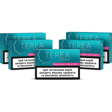 Тютюновмісні стіки TEREA Turquoise мініблок (5 пачок) ТВЕН купити в ...