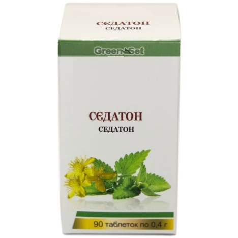 Комплекс для профілактики нервової системи GreenSet Седатон - Седатон 90 таблеток купити в ...