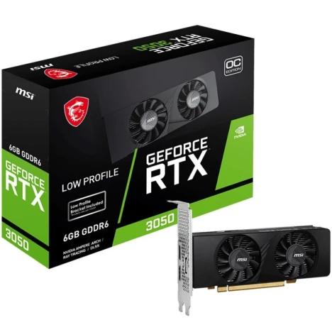 Відеокарта GF RTX 3050 6 GB GDDR6 Low Profile E OC MSI ( 12928 ) купити ...