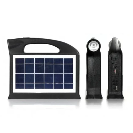 Портативна станція на сонячній батареї CLamp CL-23 з ліхтарем та двома ...