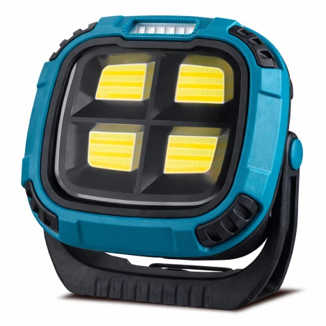 Ліхтар кемпінговий акумуляторний W894 4COB, біле та жовте світло ...