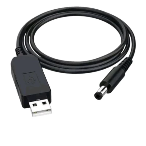 USB перехідник-кабель 5V–12V DC 5.5×2.1 мм живлення роутера / Wi-Fi без ...
