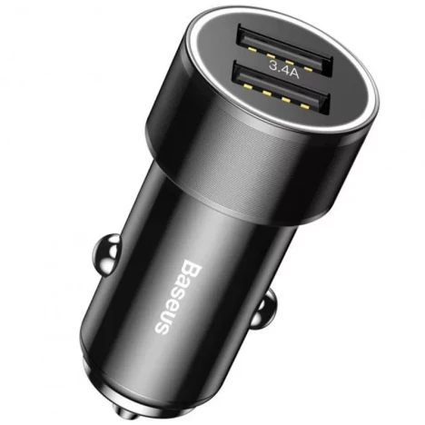 Автомобільний зарядний пристрій Bseus Small Screw 2USB 3.4A CAXLD-C01 ...