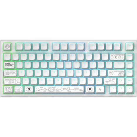 Клавіатура Dark Project ALU81 Terra Nova ENG/UA White (DPKB_NOVA_81_ANSI_WHITE_UA) [122655 ...